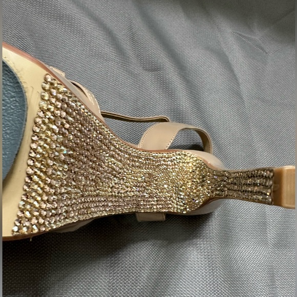 Camille Flawless | Shoes | Camille Flawless Nude Patent Leather Crystal ...